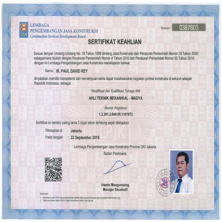 SKA - Sertifikat Keahlian