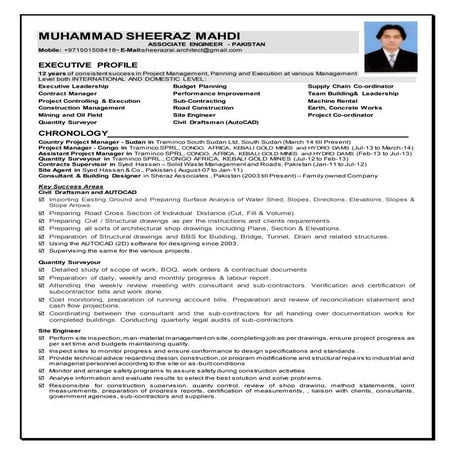 Sheraz Mahdi New CV | PDF