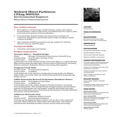 Richard Parkinson CV | DOC