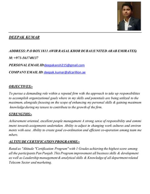 Rajesh Dolani CV | DOCX | Sales | Business