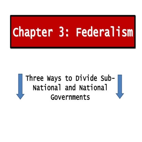 3 federalism 2 classes | PPTX