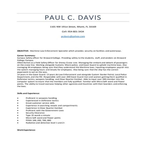 Paul Resume | DOCX