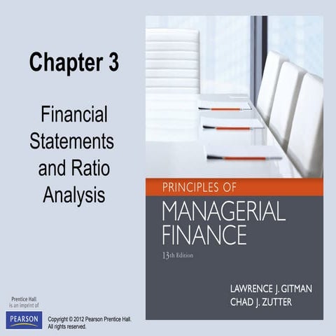 3 financial statements and ratio analysis | PPT
