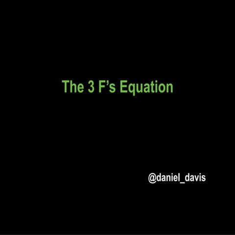 The 3 Fs Equation : Failure - Fear = Freedom | PPT