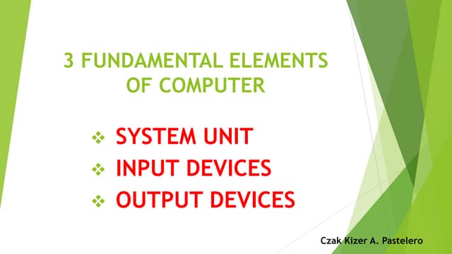 Components of System Unit | PPTX