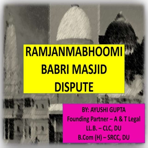 Ayodhya Dispute case | PPTX