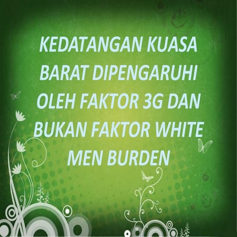 3G (Gold,Glory,God) | PPT