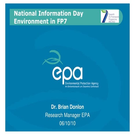 Overview of Research Coverage and Gaps - Brian Donlan, Research manager ...