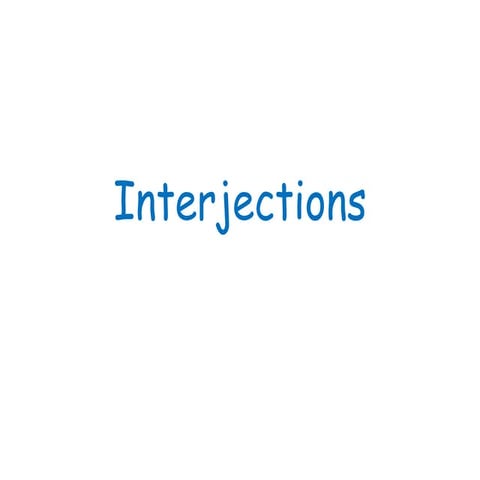 Interjections | PPTX