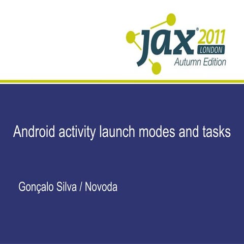Android Android Activity Launch Modes And Tasks Gonçalo Silva Ppt 6420