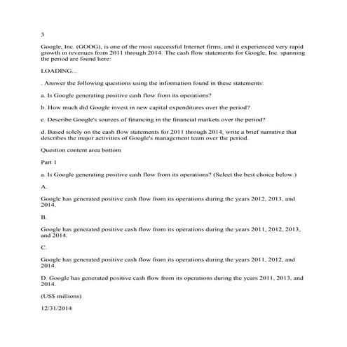 3 Google- Inc- (GOOG)- is one of the most successful Internet firms- a.docx