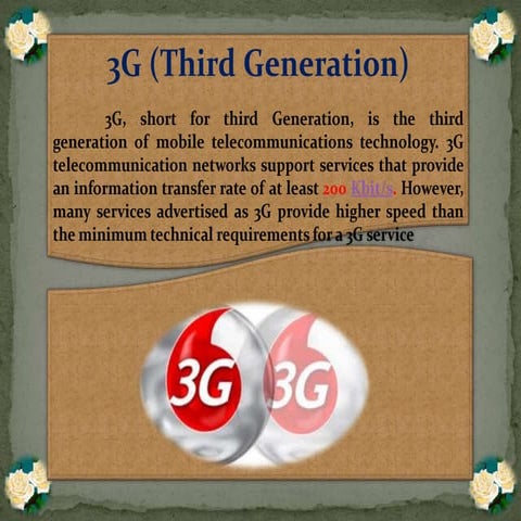 3G presentation. | PPT