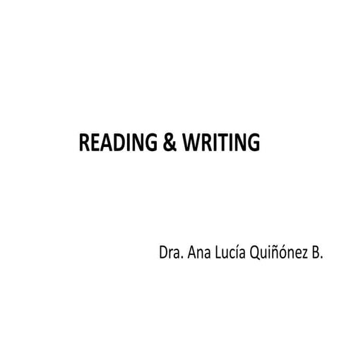 READING & WRITING | PPTX