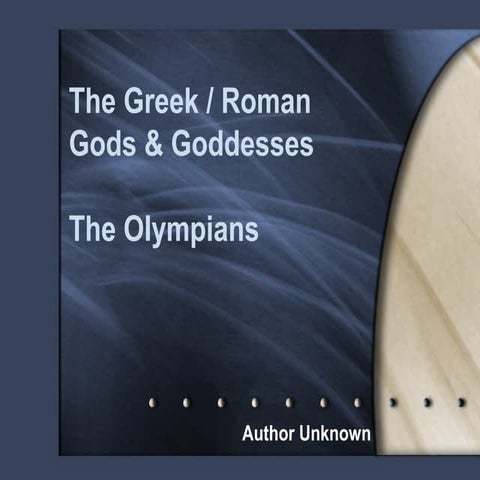 Ancient greek gods and goddesses | PPT