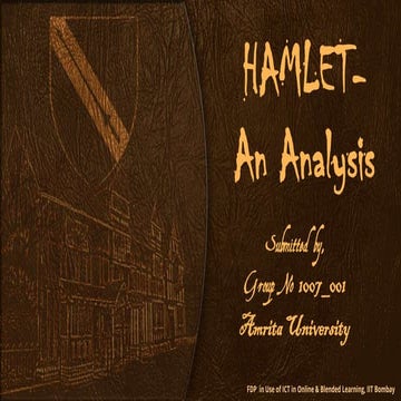 3 Hamlet - An Analysis | PPTX