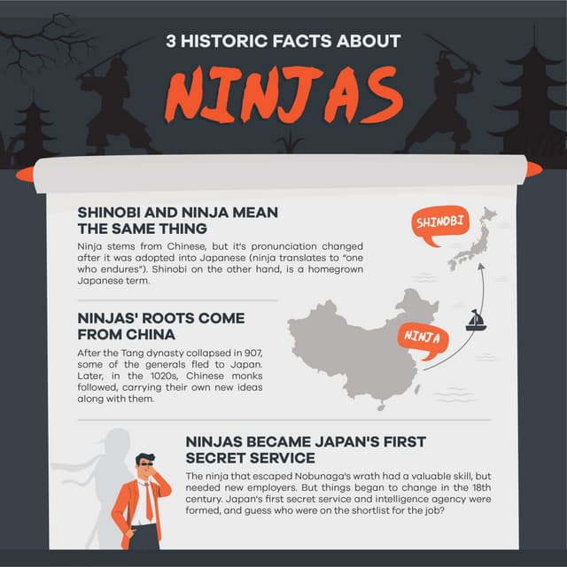 3 Historic Facts About Ninjas [Infographic] | PDF