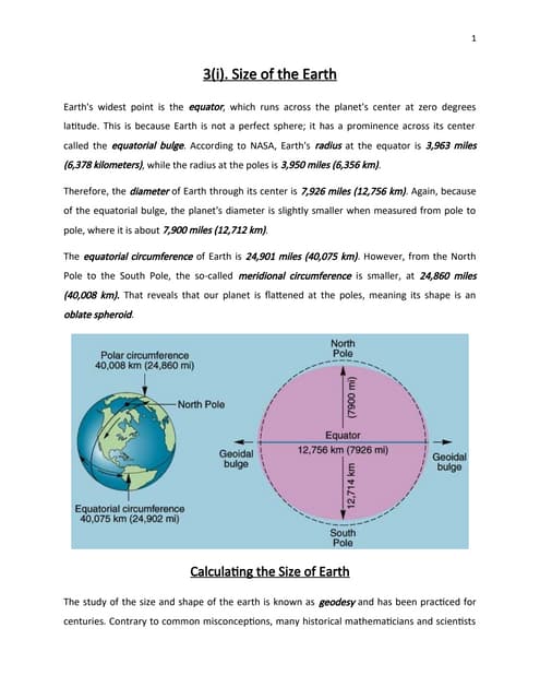 Lecture 7 unit 3 3(ii). Shape of the Earth | PPT