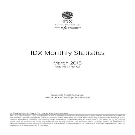 3 idx monthly statistics maret 2018 | PDF