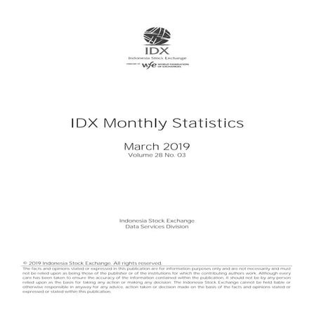 3 idx monthly statistics maret 2019 | PDF