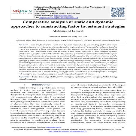 Comparative analysis of static and dynamic approaches to constructing ...