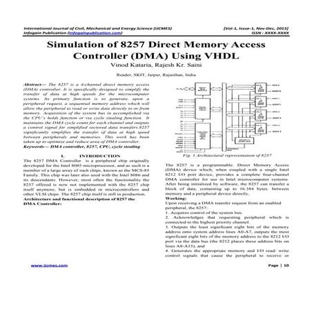 3 Ijcmes Dec 2015 27 Simulation Of 8257 Direct Memory Access Controller Dma Using Vhdl Pdf