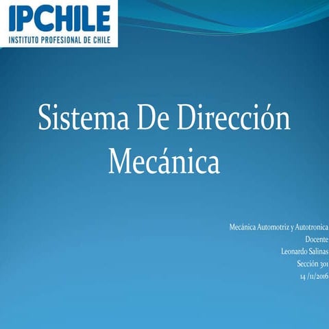 Sistema de dirección | PDF