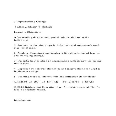 3 Implementing Change hxdbzxyiStockThinkstockLearnin.docx