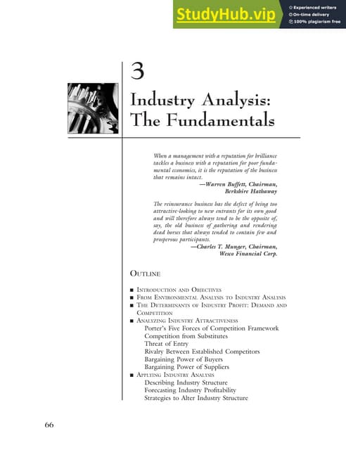 Chapter 3, industry analysis | PPTX