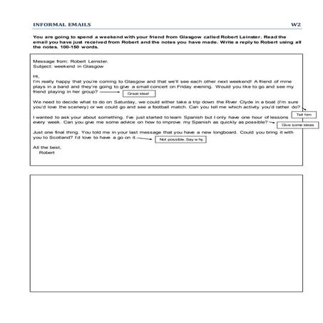 3 informal emails | DOCX