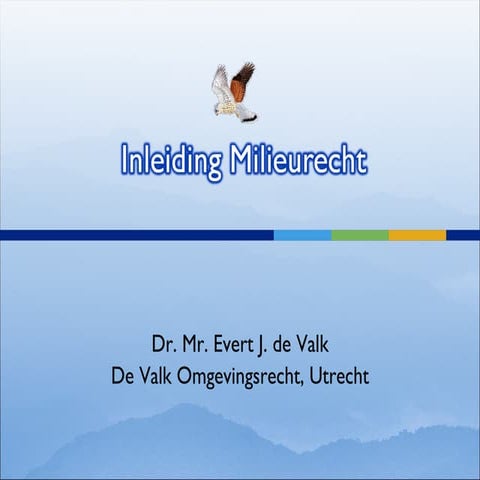 Inleiding Milieurecht | PPT