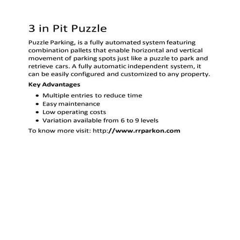 1 in pit puzzle