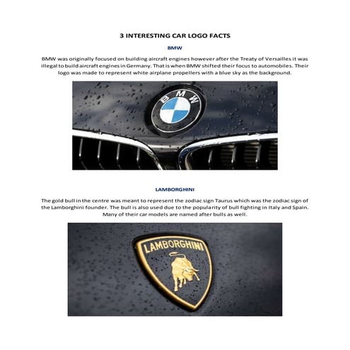 Can You Guess the Car Logo Identifying the brand names and and their ...