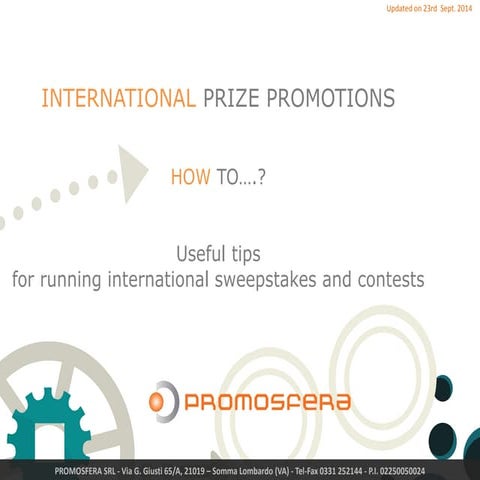 International Prize Promotions | PDF