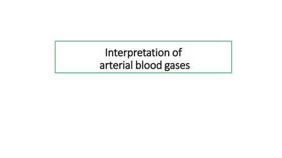 Oxygen saturation basics | PPT