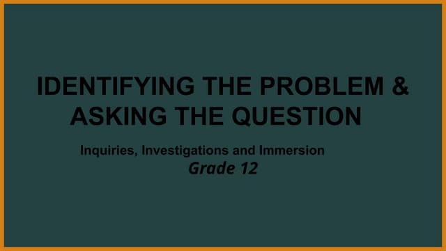 Chapter I - The Problem and Its Background | PDF