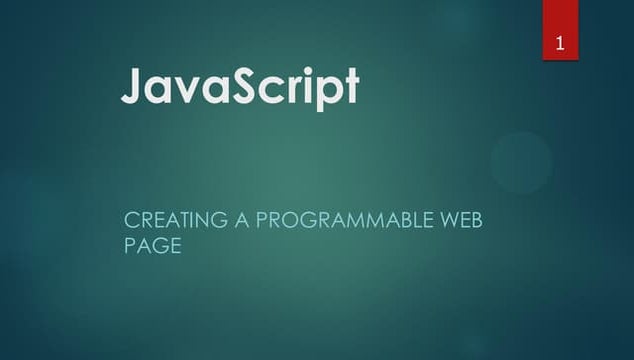 Java script | PPT