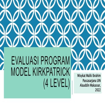 Power Point Evaluasi Menurut Kirk Patrick Pptx 4047