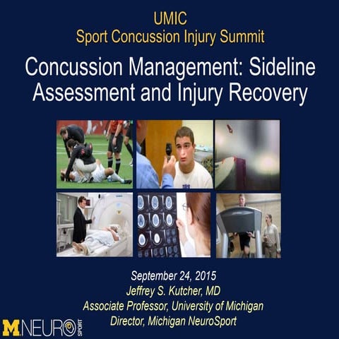 Concussion Management: Sideline Assessment and Injury Recovery by ...