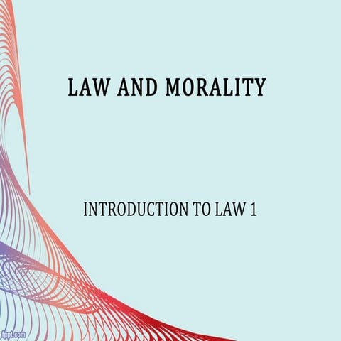 3) law and morality | PPT