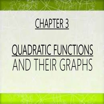 3 lesson 2 graphs of quadratic function | PPT