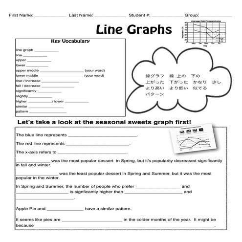 3 line graph worksheet | PDF