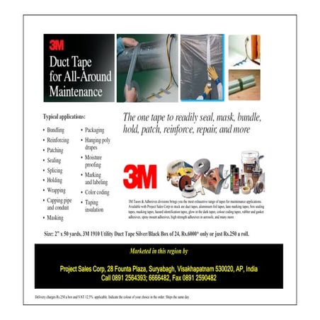 3 m 1910 utility duct tapes | PDF