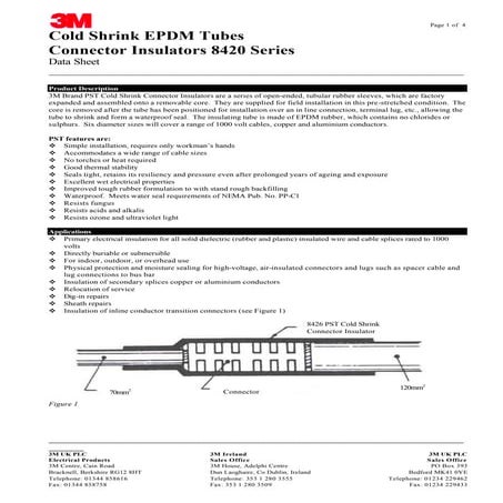 3M 8428-12 Cold Shrink Tube | PDF