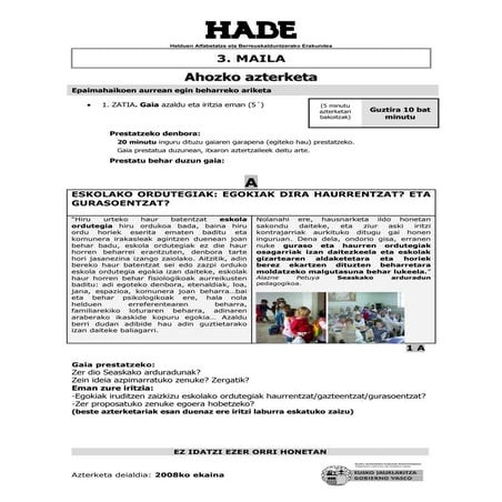 3. mailako ahozko azterketa_ | PDF