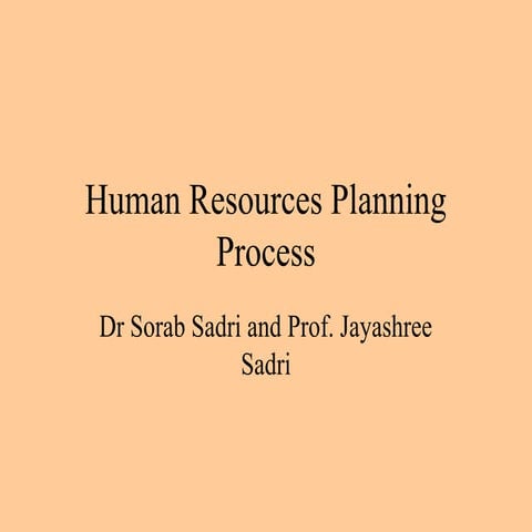 Manpower planning process | PPT