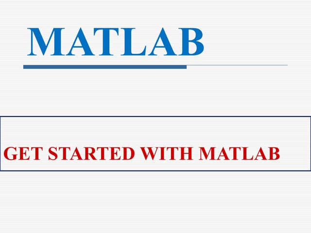 3matlab Basics Introduction For Engineers Pptx Computing Technology And Computing