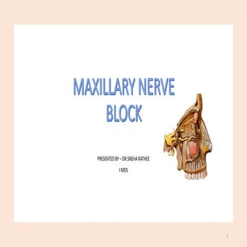 Superior Alveolar Nerve Block.pptx