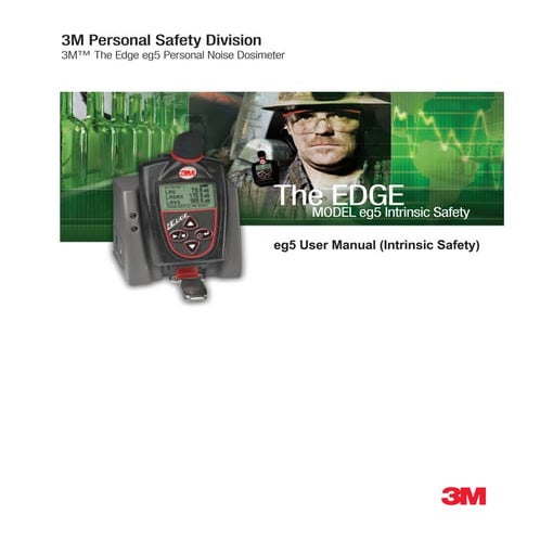 3 m edge eg5 intrinsically safe user manual (053 669 rev i) | PDF