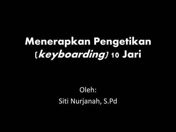 Keyboarding skill 2 | PPT