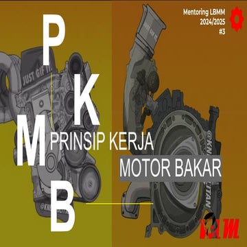 PPT PRINSIP KERJA MOTOR BAKAR TEKNIK MESIN | PDF